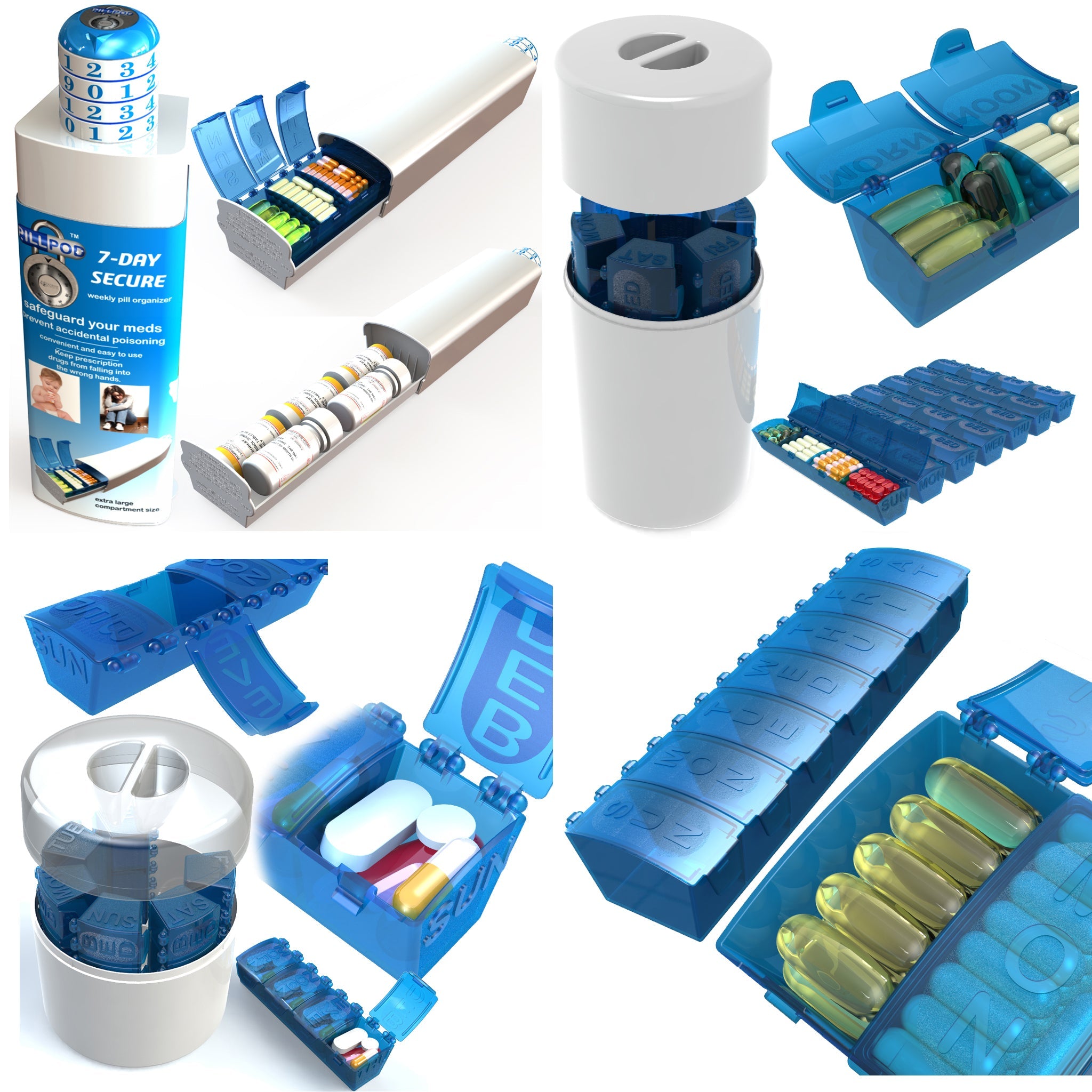 Medication Lock Box and Pill Organizers – 4Thought Products